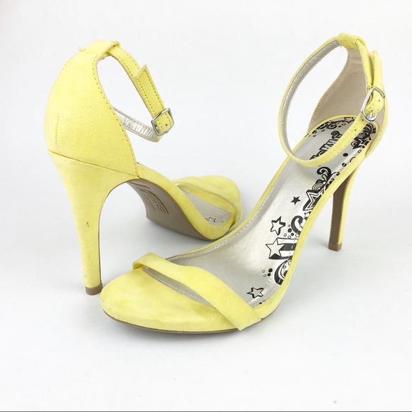 Brash | Shoes | Brash Yellow Strapy High Heels 75395 | Poshmark